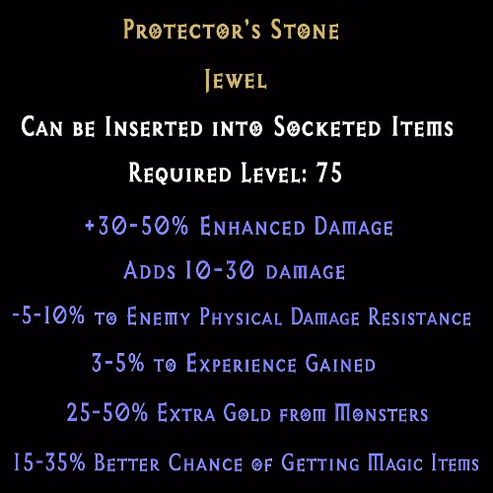 Buy D2R Protector's Stone | Diablo 2 Resurrected (D2R) Item Shop - D2RGEAR