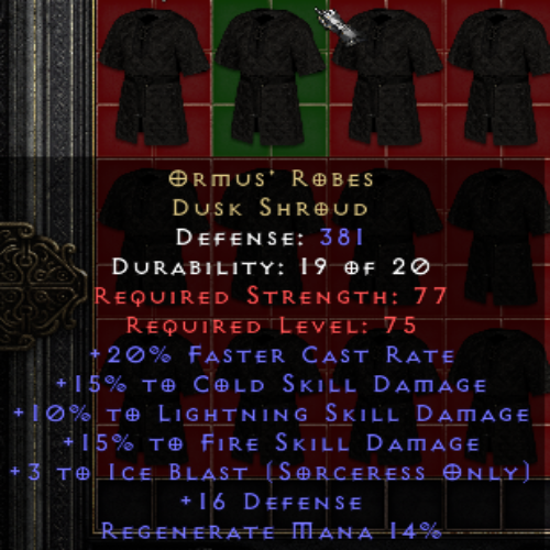 Buy D2R Ormus' Robes - Ice Blast #2 | Diablo 2 Resurrected (D2R) Item ...