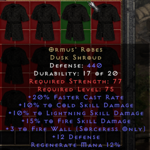 Buy D2R Ormus' Robes - Fire Wall | Diablo 2 Resurrected (D2R) Item Shop ...