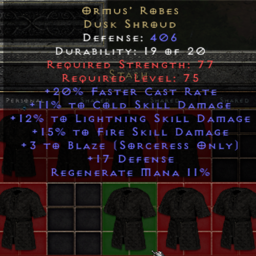 Buy D2R Ormus' Robes - Blaze #2 | Diablo 2 Resurrected (D2R) Item Shop ...