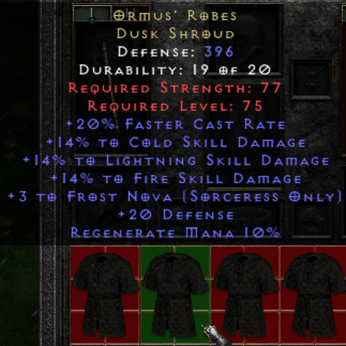 Buy D2R Ormus' Robes - Frost Nova #2 | Diablo 2 Resurrected (D2R) Item ...