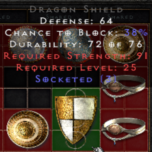 Buy D2R Dragon Shield 3os | Diablo 2 Resurrected (D2R) Item Shop - D2RGEAR