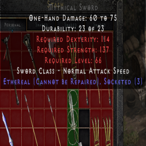 Buy D2R Mythical Sword Ethereal 3os | Diablo 2 Resurrected (D2R) Item ...